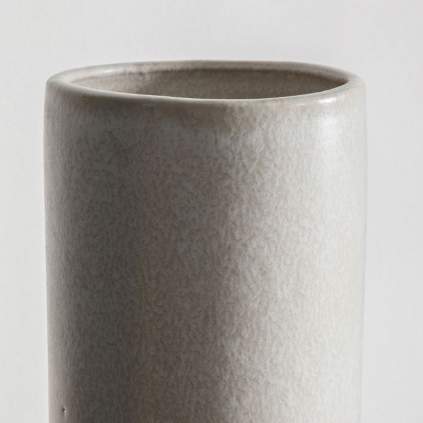 The Mayfair White Stoneware Vase – Fluid Home Interiors