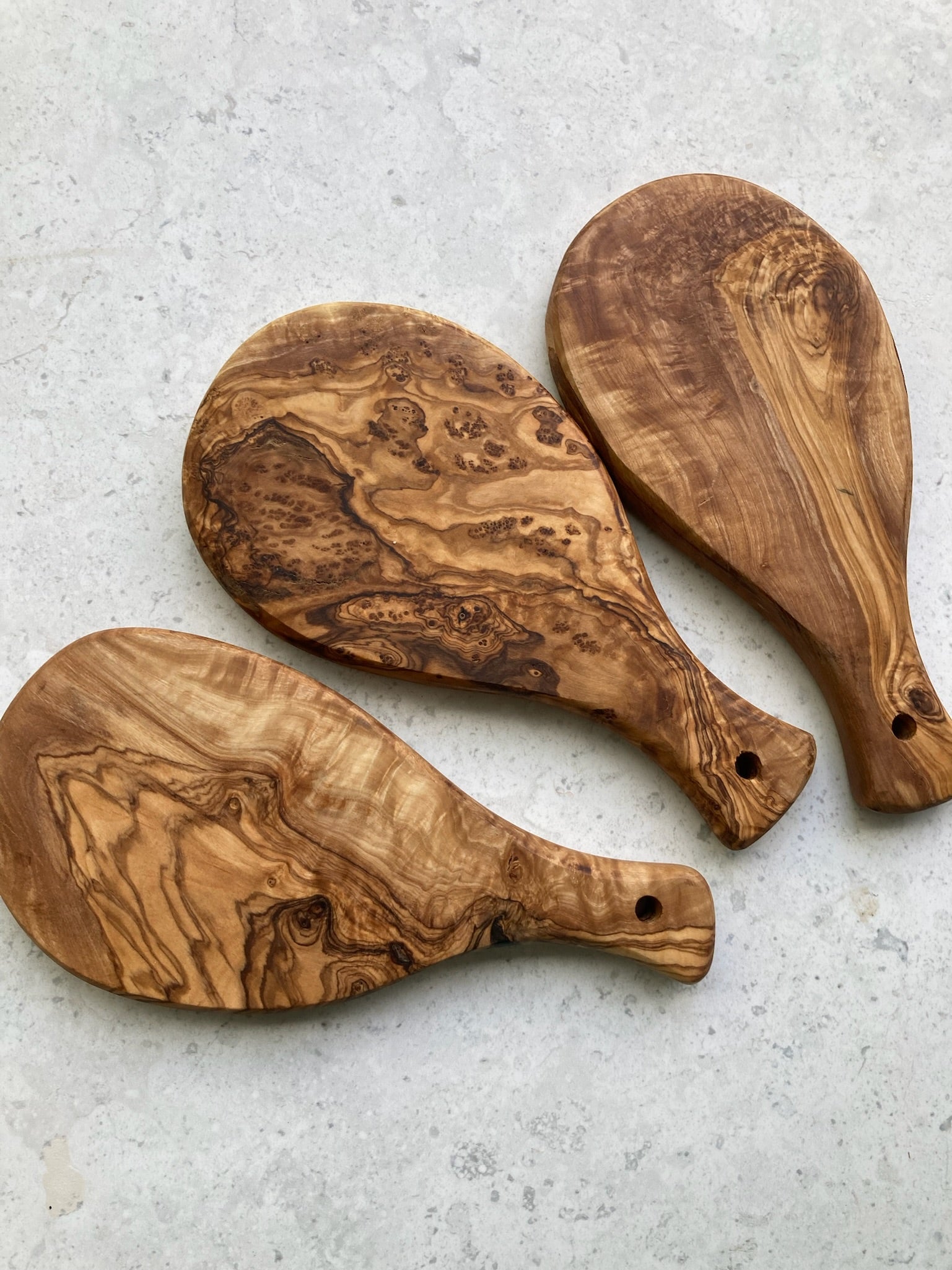 Natural Artisan Olive Board Trio – Fluid Home Interiors